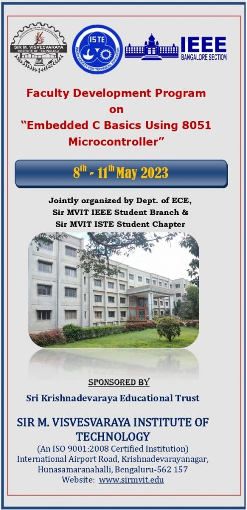 Embedded C Basics using 8051 Microcontroller – Sir M Visvesvaraya ... Embedded C Basics using 8051 Microcontroller – Sir M Visvesvaraya ...
