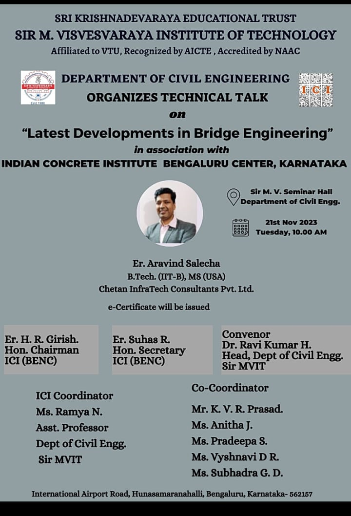 Departments – Sir M Visvesvaraya Institute Of Technology